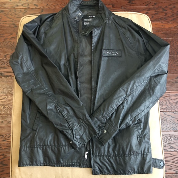 RVCA | Jackets & Coats | Rvca Windbreaker Motorcycle Style Jacket ...